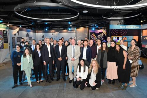 The Israeli Space Agency hosted 12 diplomats from different countries ...