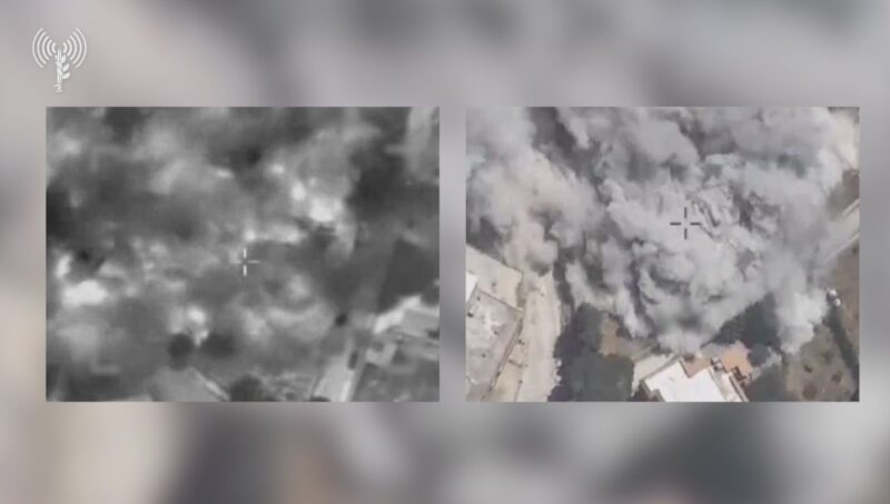 צה״ל השמיד שני מבנים צבאיים של חיזבאללה בהם שהו מחבלים